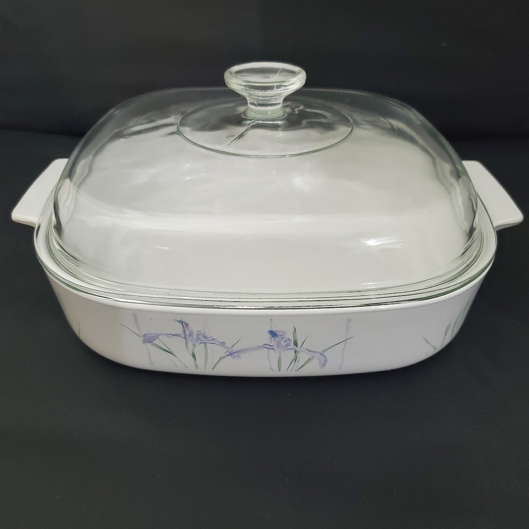 Corning Ware Shadow Iris 2.5 Liter Domed Lid Casserole A-10-B - Etsy
