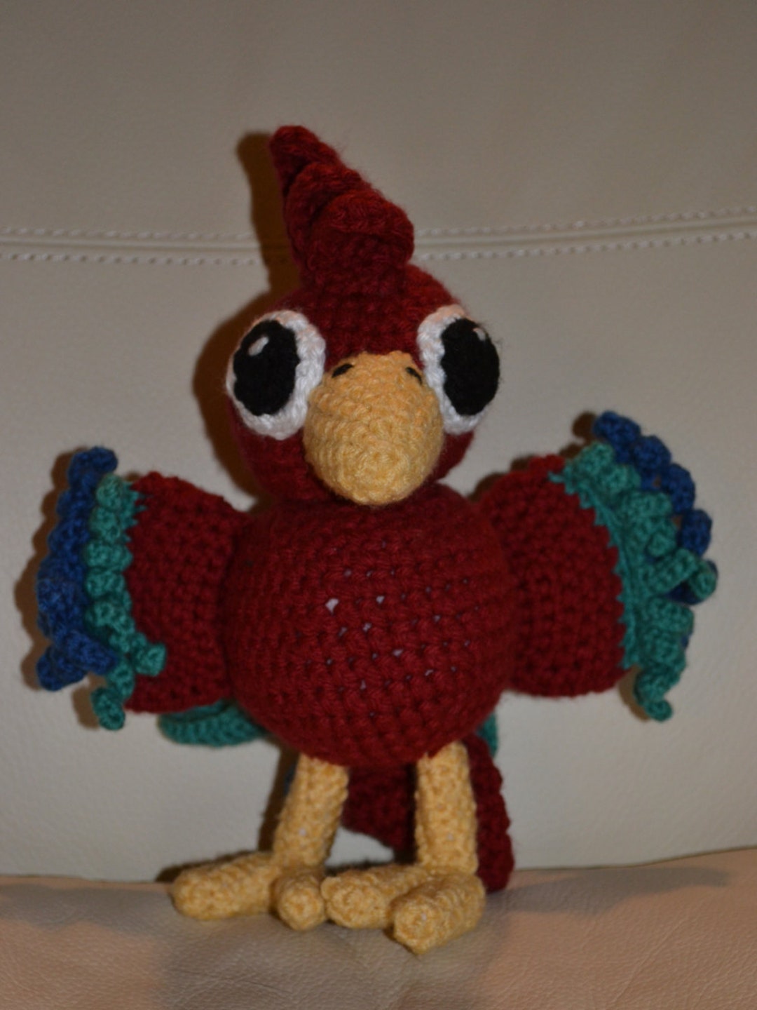 Amigurumi Parrot, Stuffed Bird, Bird, Stuffed Animal, Stuffed Parrot ...