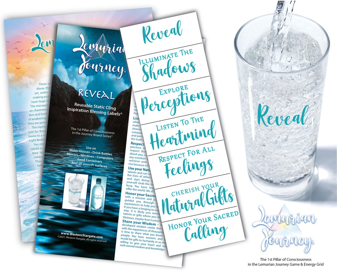 Lemurian Journey® Inspirational Blessing Labels, Water Blessing Labels ...