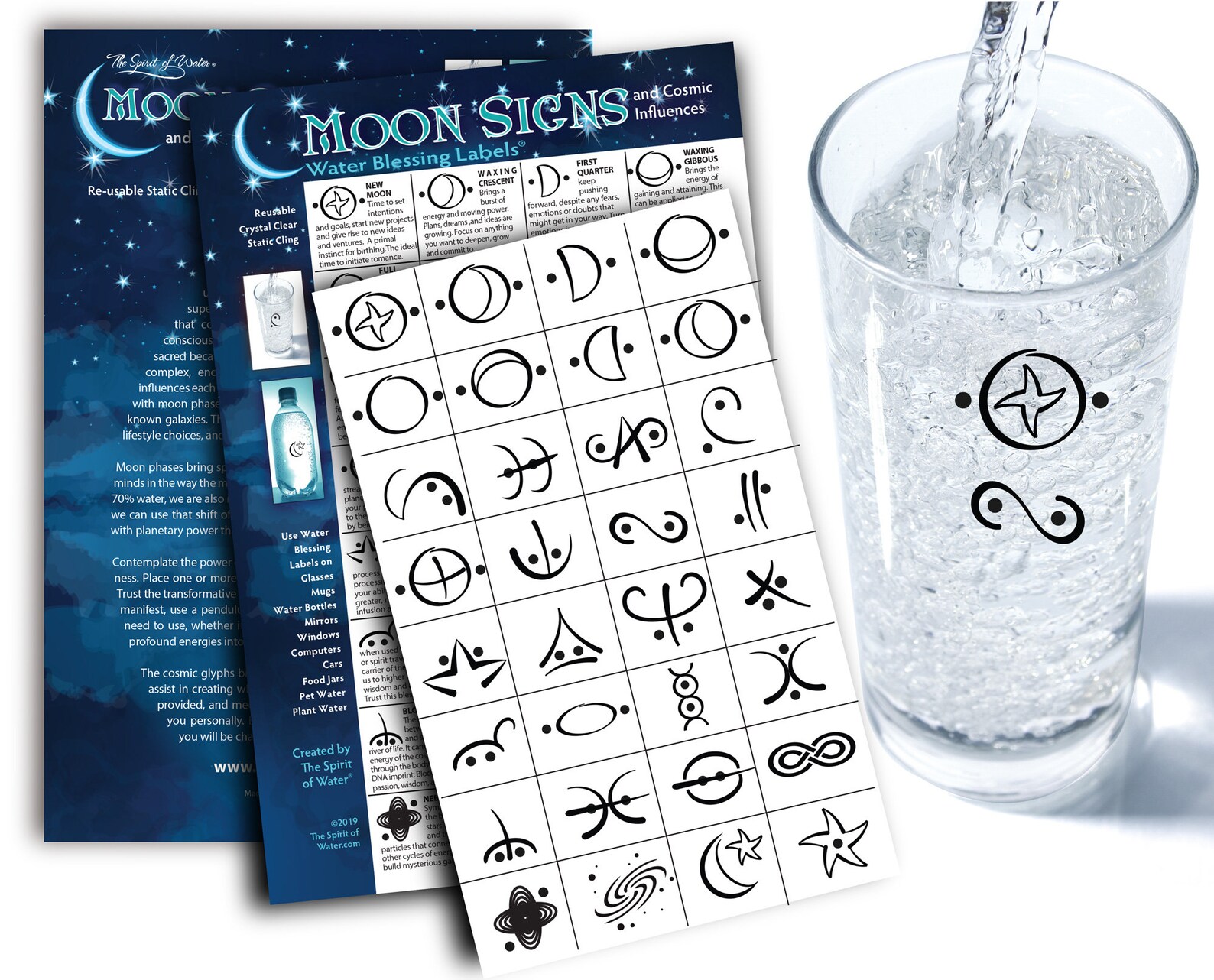 Moon Signs Water Blessing Labels - Etsy Denmark