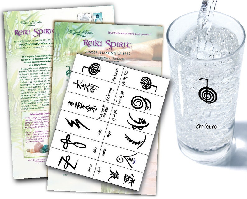 Reiki Spirit Water Blessing Labels - Etsy