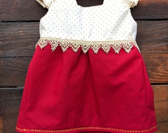 Red baby dress | Etsy