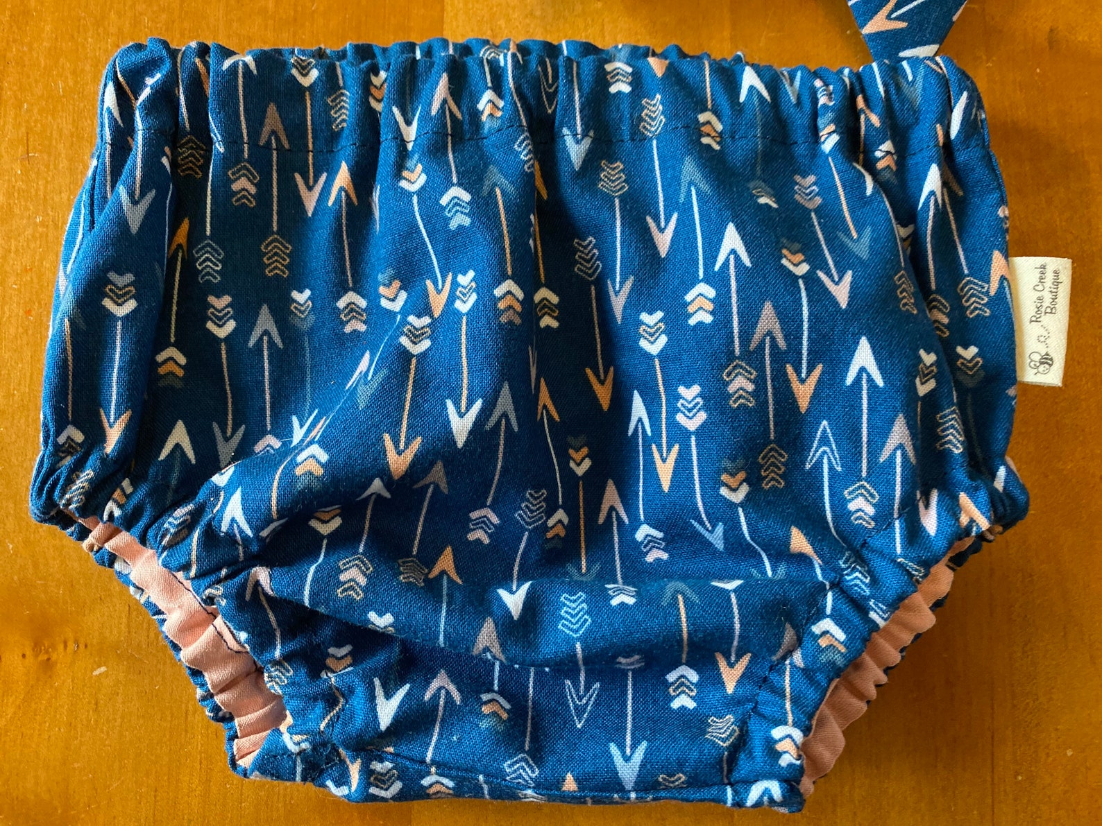 Blue Arrow Diaper Cover | Boho Diaper Cover | Picture Outfit | Cotton ...