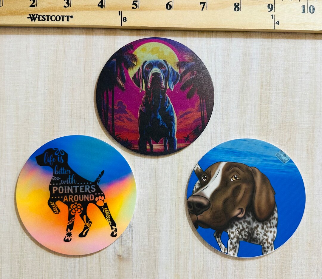 GSP Coasters ~ German Shorthaired Pointer Gift ~ Dog Drink Coaster ...
