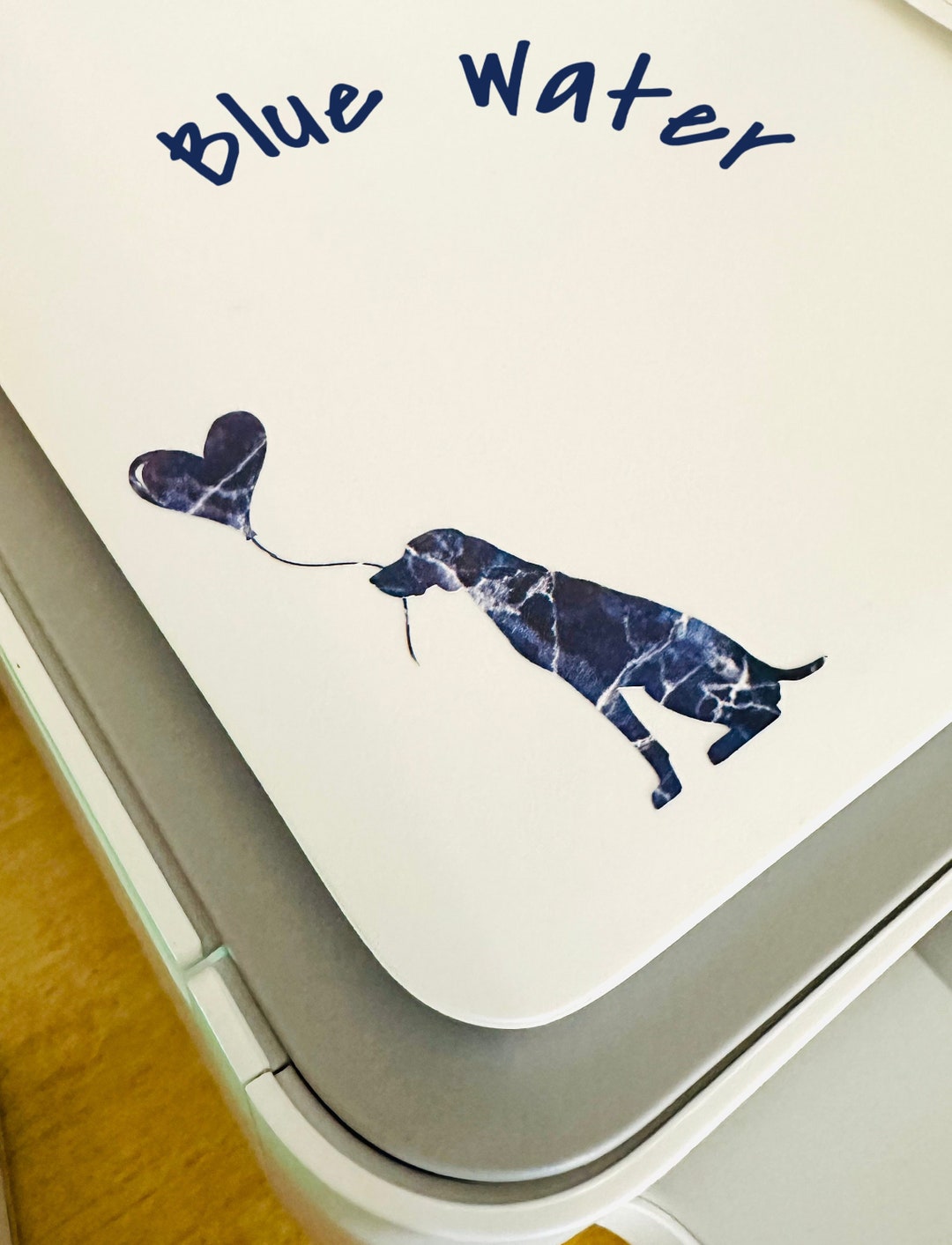 GSP Iridescent Heart Balloon Decal | German Shorthaired Pointer ...