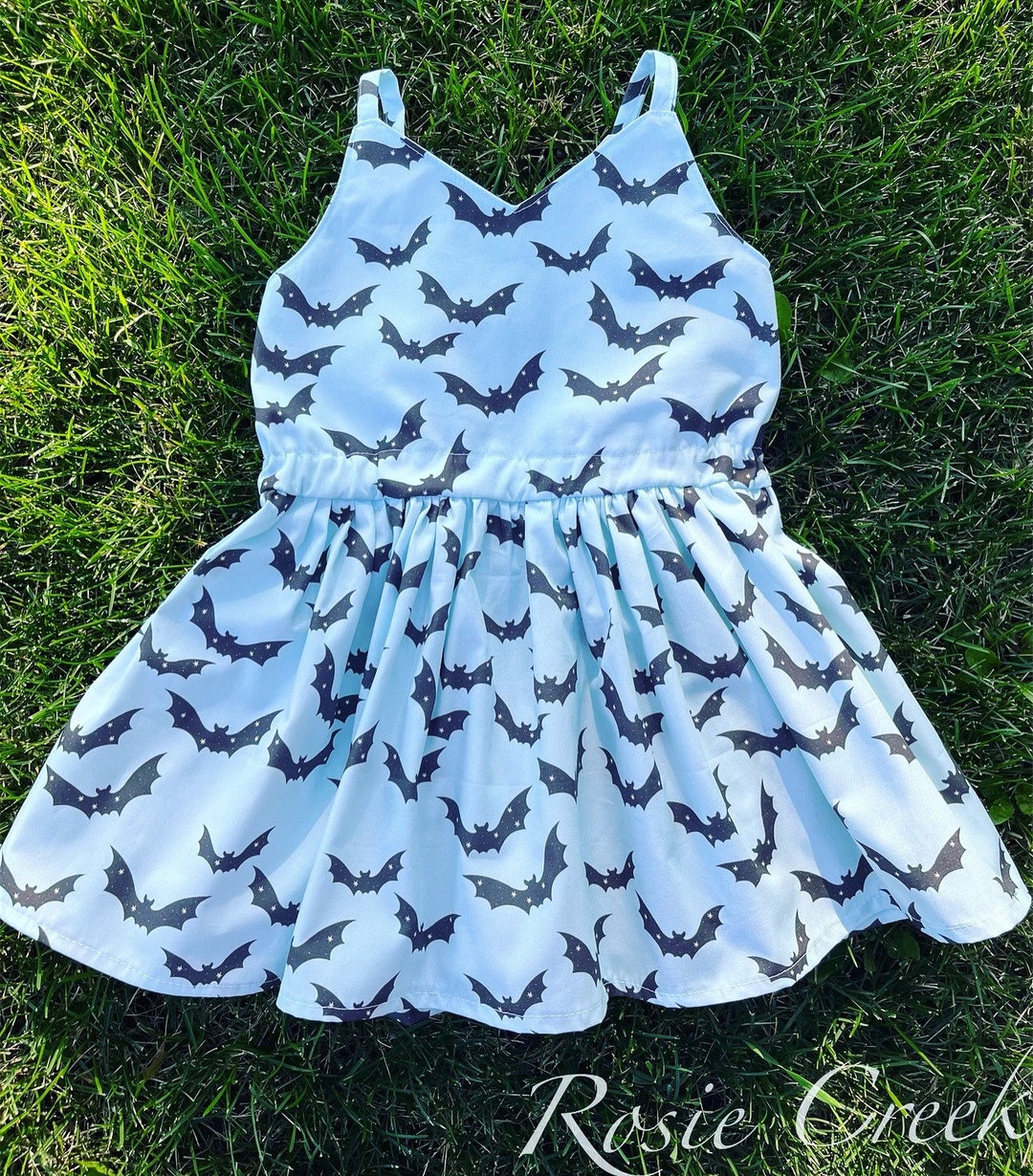 2T Halloween Bats Dress Toddler Fall Dress Bats Twirl Dress Ghost ...