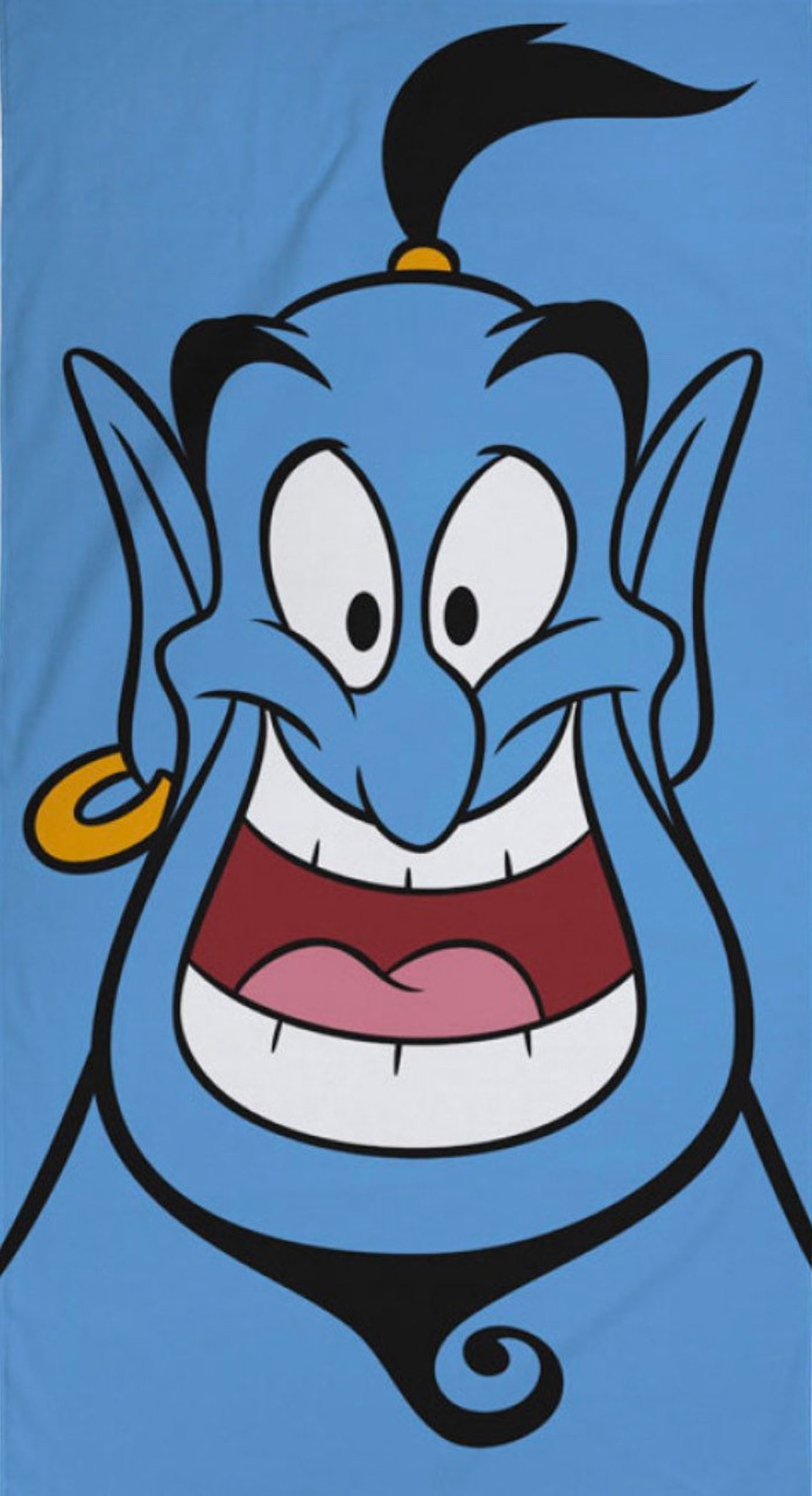 Child Aladdin Genie face mask blue Genie Aladdin face | Etsy