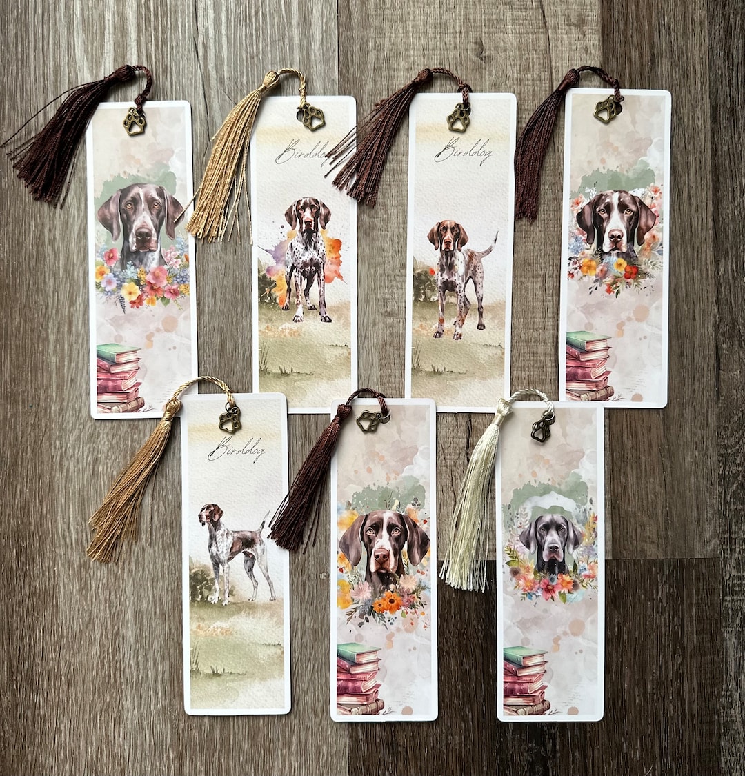 GSP Bookmark Birddog Bookmark German Shorthaired Pointer Dog Gift ...