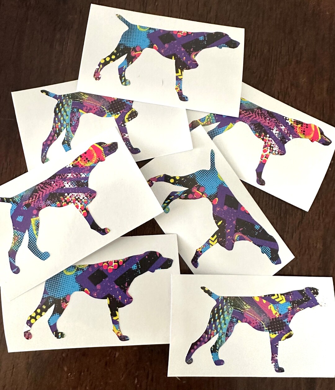 GSP Vinyl Decal | German Shorthaired Pointer | Abstract Colorful Dog ...