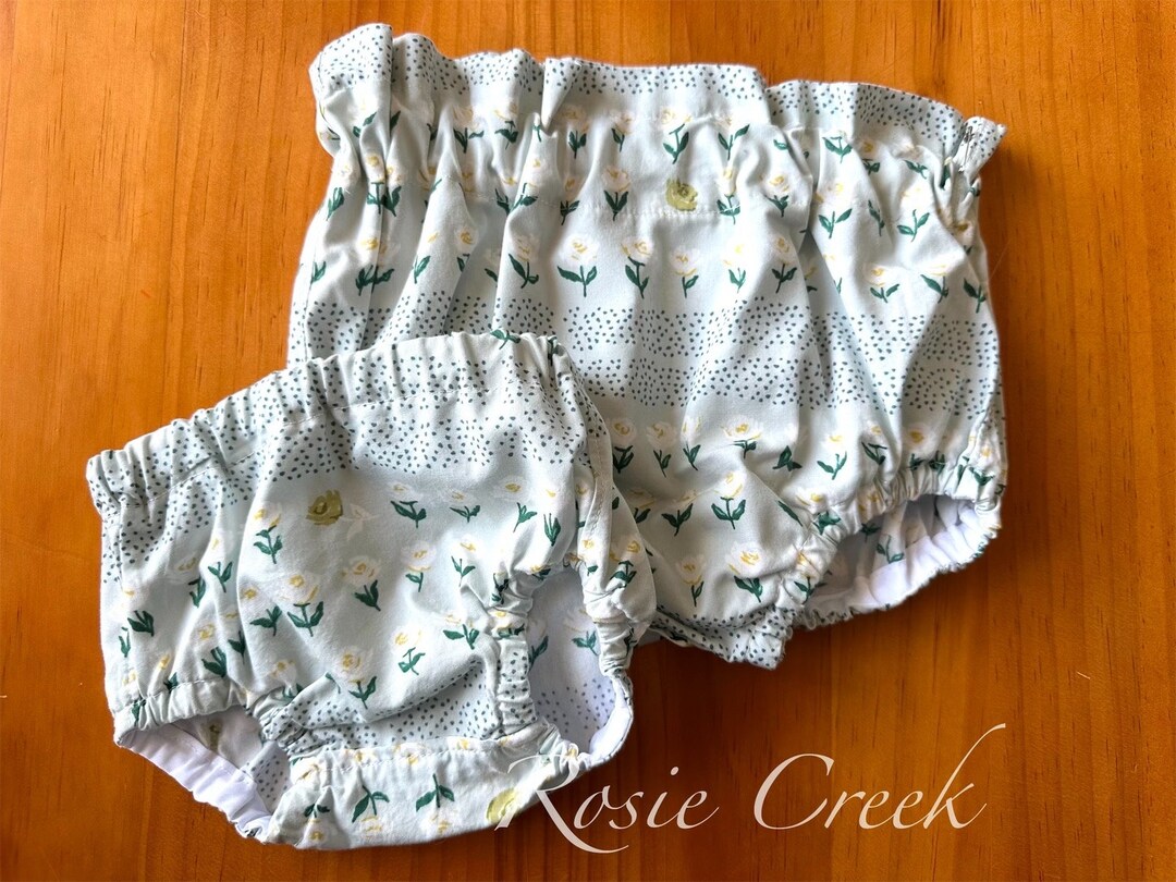 Dainty Floral Bloomer| Neutral Diaper Cover | Spring Baby Outfit ...