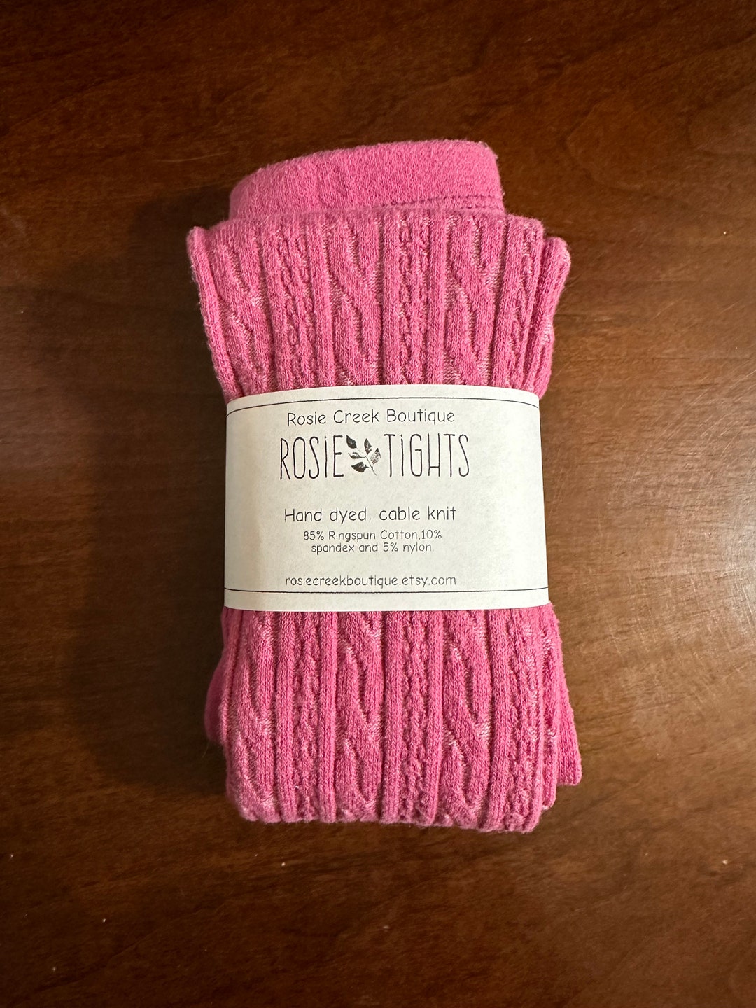 3-4 T Rouge Pink Cable Knit Tights Stockings for Baby - Etsy