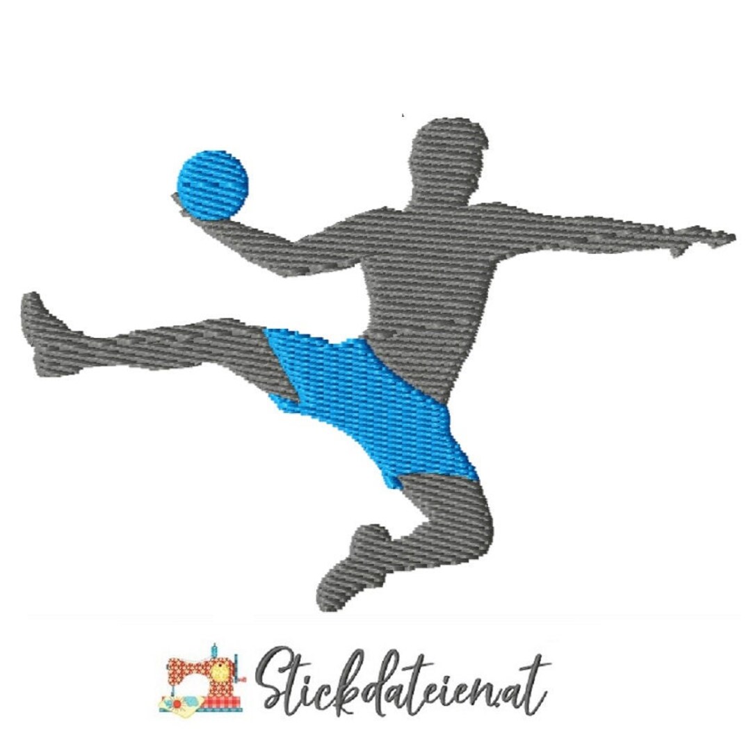 Handball Player Embroidery File for Frame Size: 10x10 - Etsy