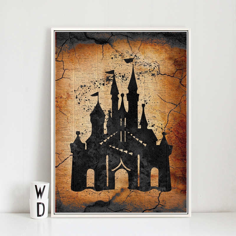 Cinderella Castle Vintage Art Disney Watercolor Art Print - Etsy