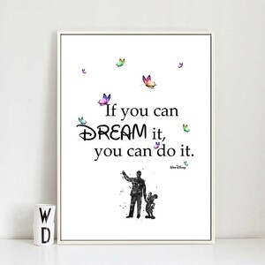 Mickey Mouse and Walt Disney Print Mickey Mouse With Butterflies Disney ...