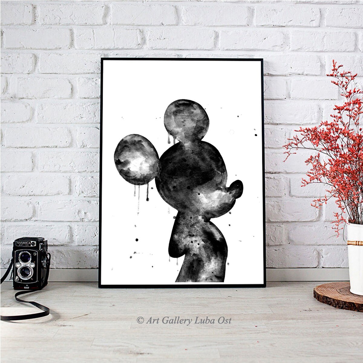 Mickie Mouse Art Print Mickey Abstract Disney Poster - Etsy