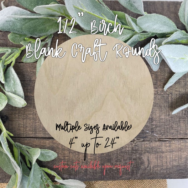 Wooden Rounds Thick Cut - Etsy