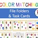 Color Matching File Folders, Task Cards, Preschool Centers, Special ...