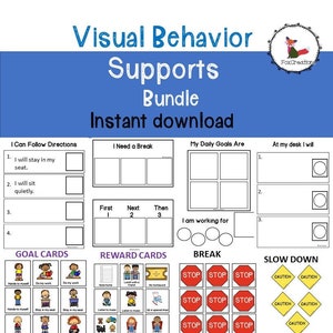 70 Pages of Visual Behavioral Supports/ - Etsy