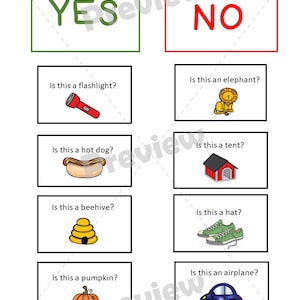 Yes No Questions, Sorting, Speech Therapy, ABA, Functions Task Cards ...