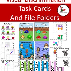 Visual Discrimination Task Cards/spatial Reasoning Games/ Early ...