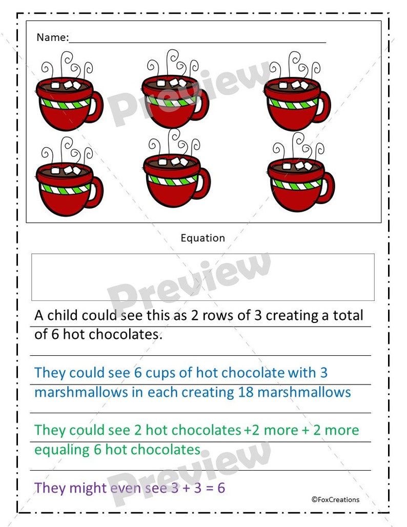 88 Open Ended Math Picture Prompts, Repeated Addition Word Problems ...