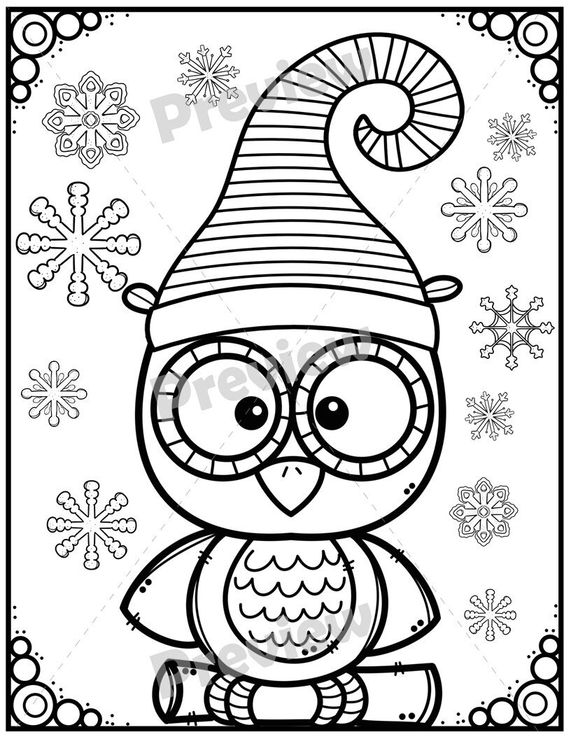 Coloring Pages: Fun Christmas/ Seasonal Coloring Pages/ 51 Holiday ...