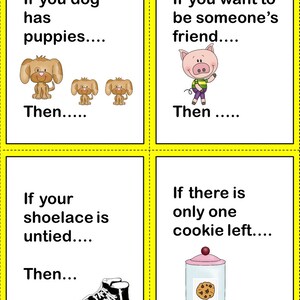 Logical Thinking Task Cards...if/then Social Thinking - Etsy