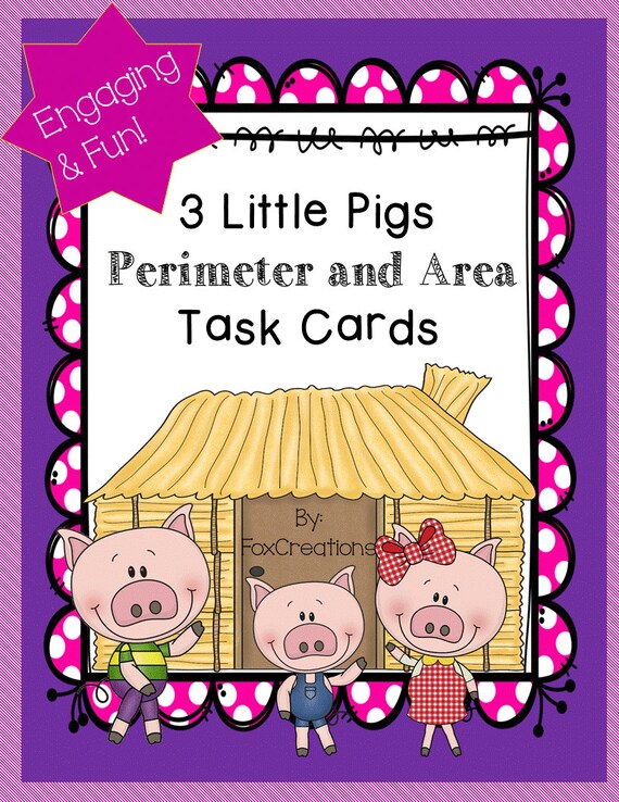 Area and Perimeter Workout Problem Solving Task Cards | Etsy