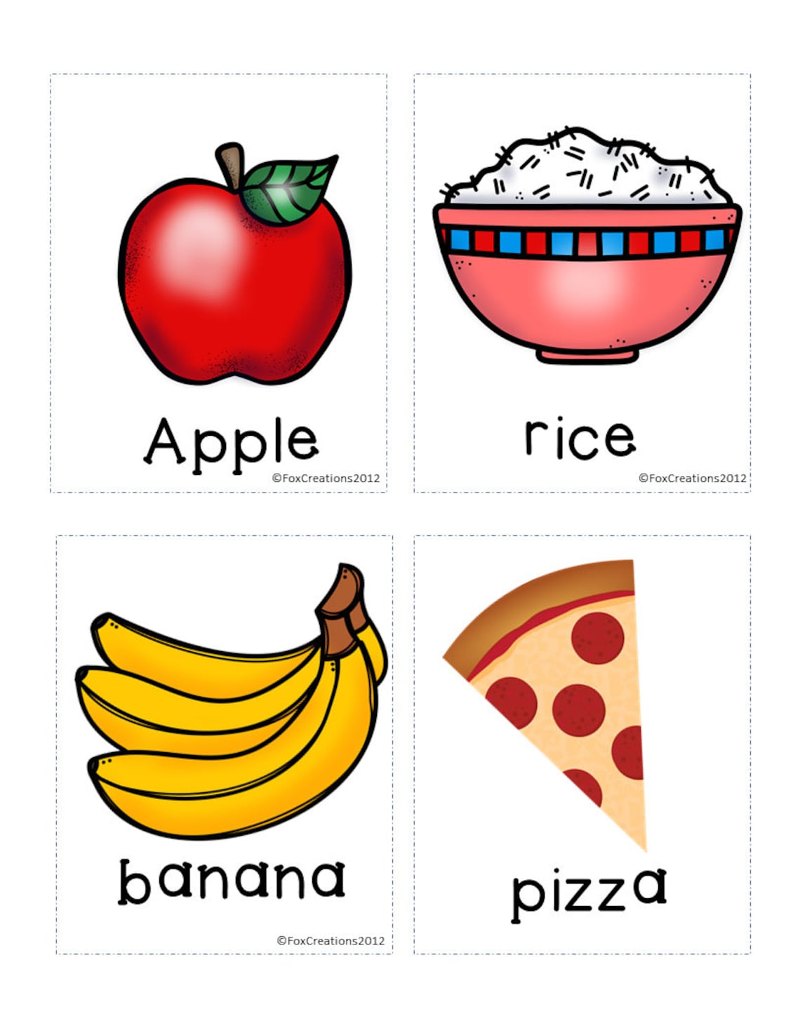 172 Noun Cards With Pictures/ Language Cards/ Build Vocabulary Cards - Etsy