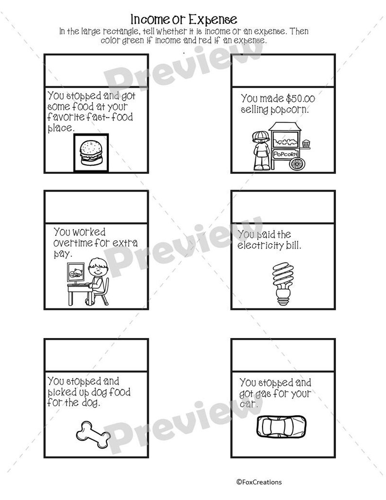 Financial Literacy Activities for Kids, Money Tracker (printable) - Etsy