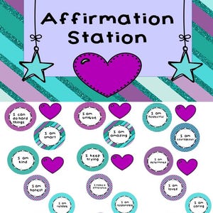 Affirmation Station, Positive Classroom Management, SEL - Etsy