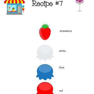 Digital Build Your Own Ice Cream From a Recipe, Dramatic Play, Pretend ...