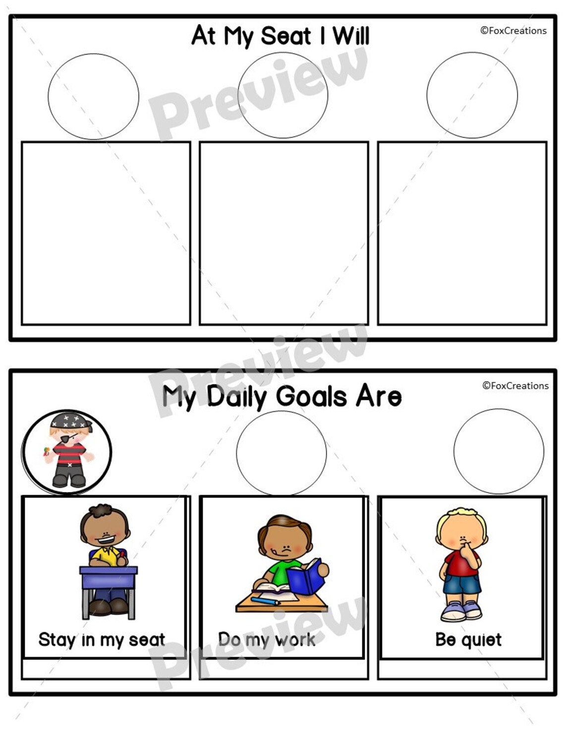 Visual Behavioral Supports/special Education Resource/ Autism/behavior ...
