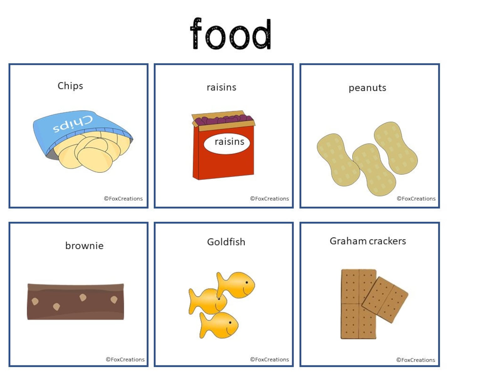 Food Choice Boards, Visual Board Communication, Special Needs, Food ...