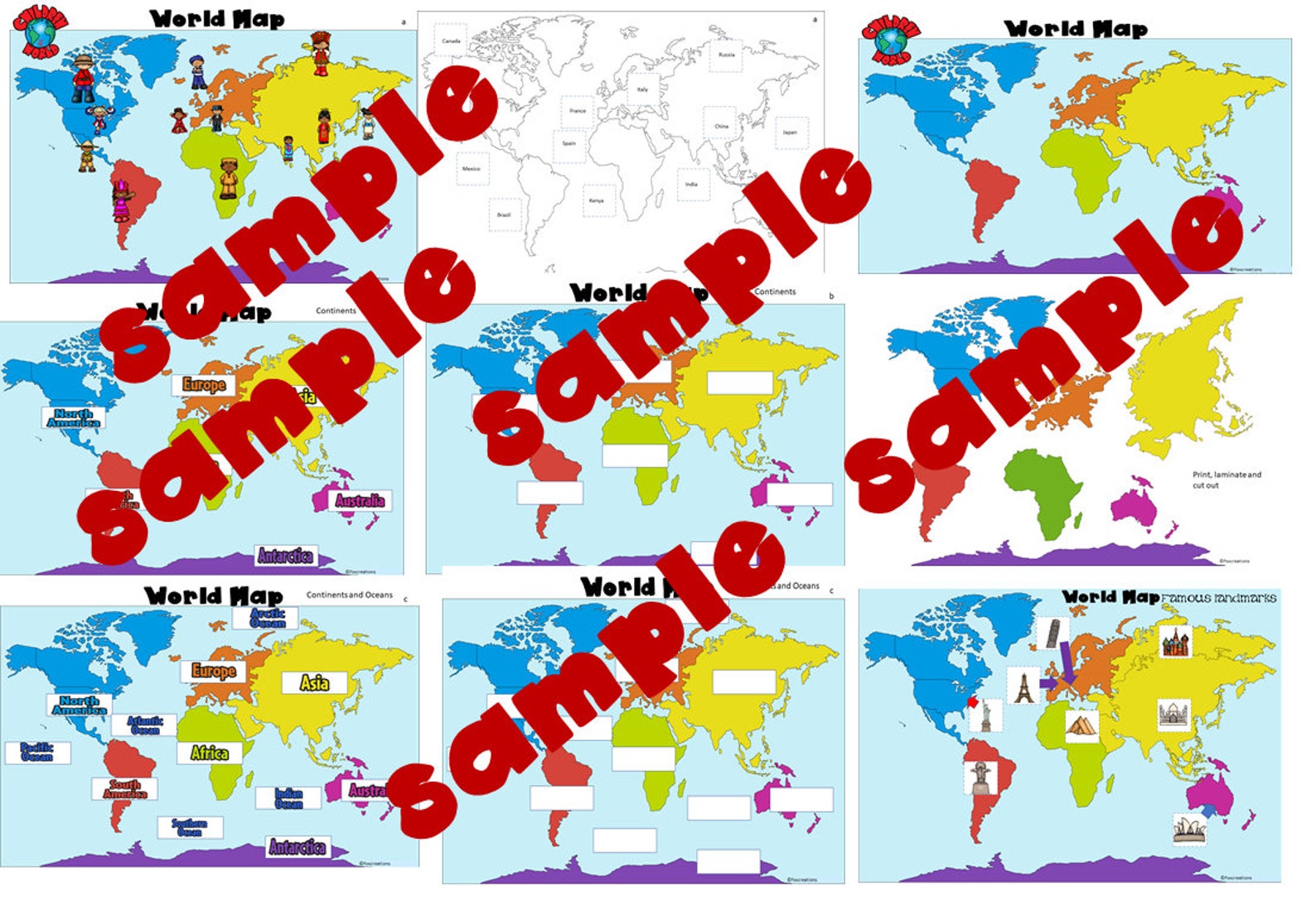 Early Childhood Geography Activities/geography Puzzles/ Explore the ...