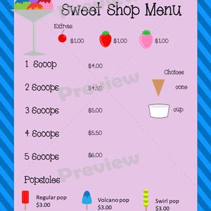 Digital Build Your Own Ice Cream From a Recipe, Dramatic Play, Pretend ...