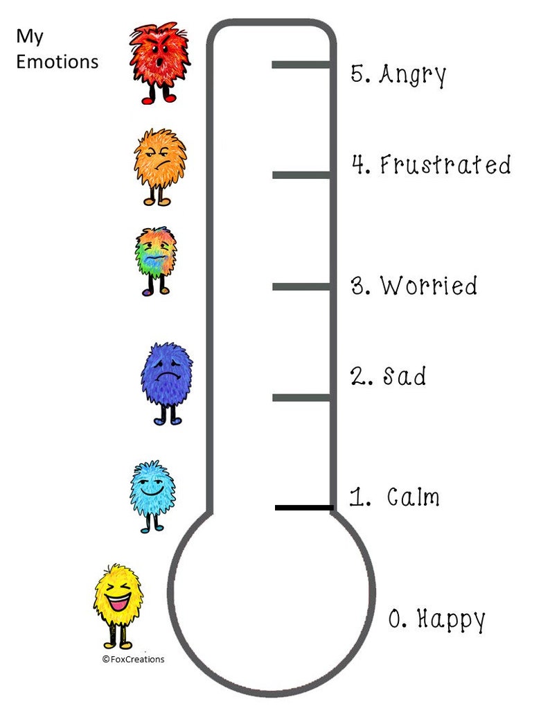 Kids Emotional Tracker, Journal, Planner, ADHD, Symptom Tracker, Kids ...