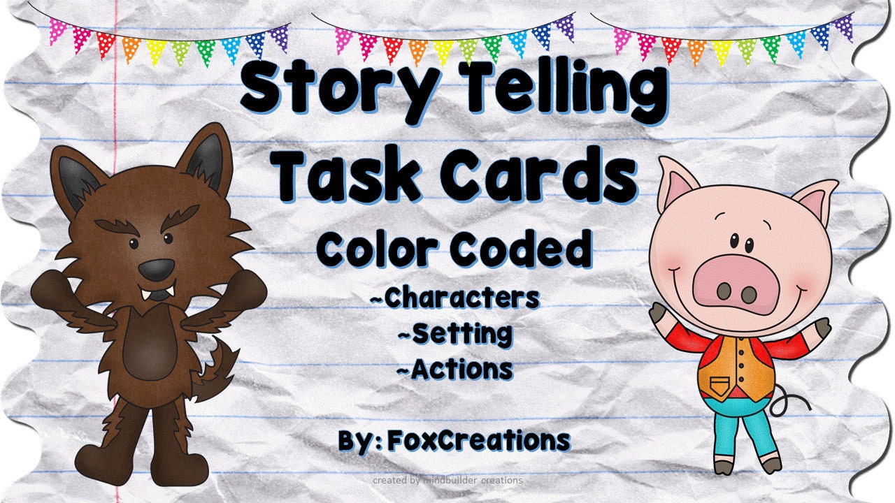 Story Telling Task Cards Creative Writing Center - Etsy UK