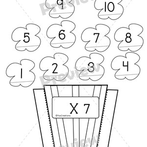 Multiplication Flaps, Interactive Notebook, Hands on Math, Montessori ...
