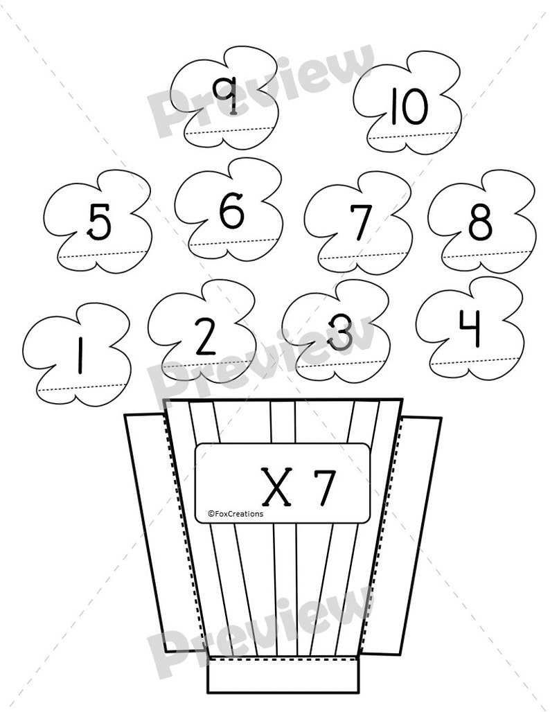 Multiplication Flaps, Interactive Notebook, Hands on Math, Montessori ...