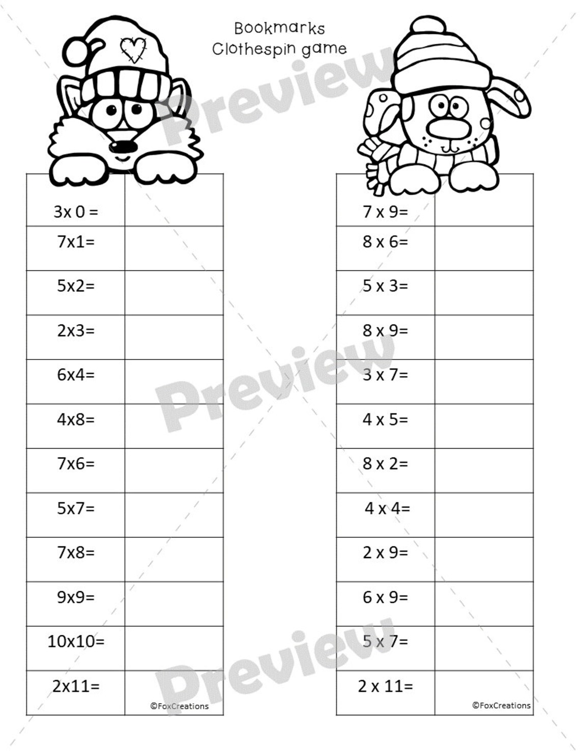 Multiplication Flaps, Interactive Notebook, Hands on Math, Montessori ...