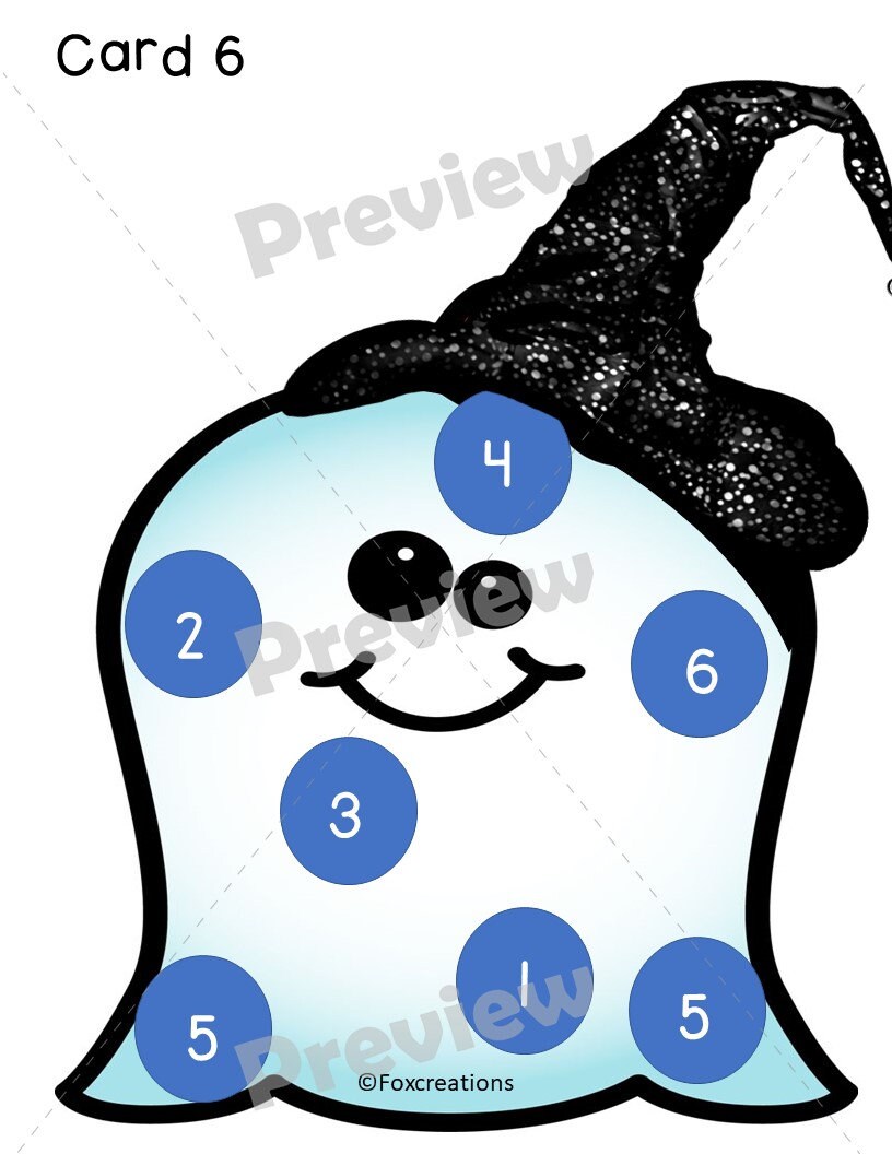 Identify Numbers 1-6 File Folder, Bingo, Independent Work, Special ...