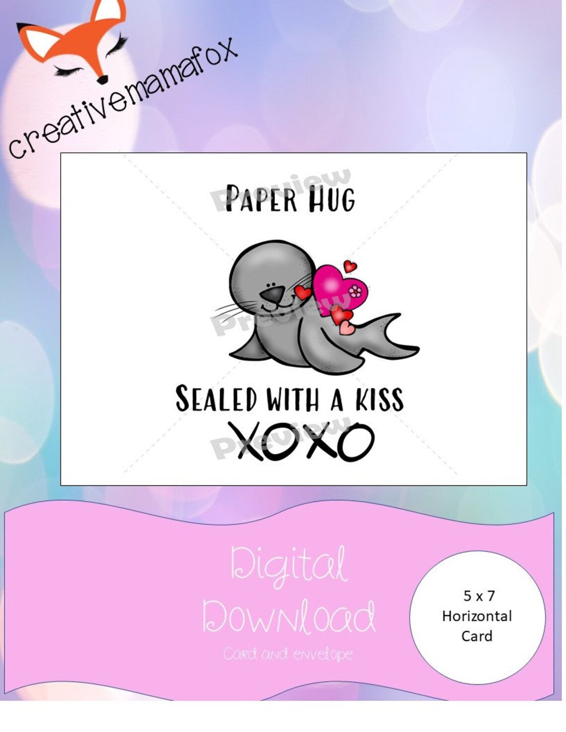 Hug card/ Printable card/ Printable PDF/ greeting card/ | Etsy