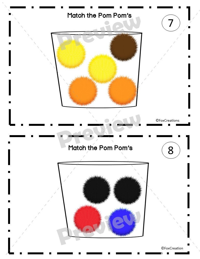 Visual Discrimination Task Cards/spatial Reasoning Games/ Early ...