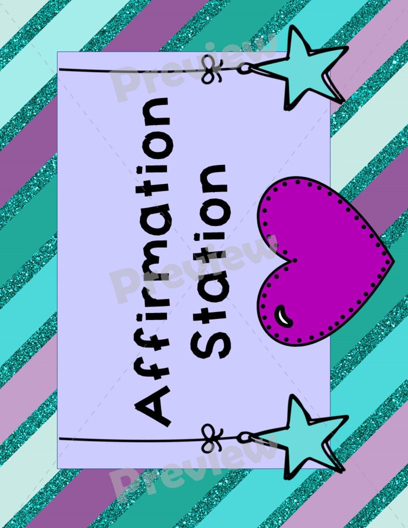 Affirmation Station, Positive Classroom Management, SEL - Etsy