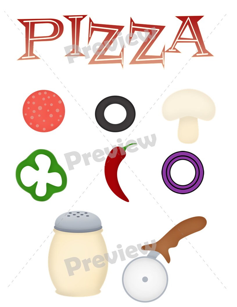 Build Your Own Pizza With Recipe Cards, Pretend Play, Dramatic Play ...