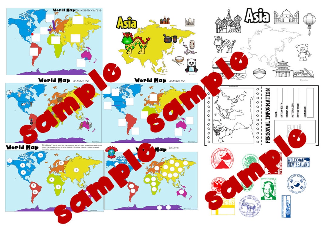 Early Childhood Geography Activities/geography Puzzles/ Explore the ...