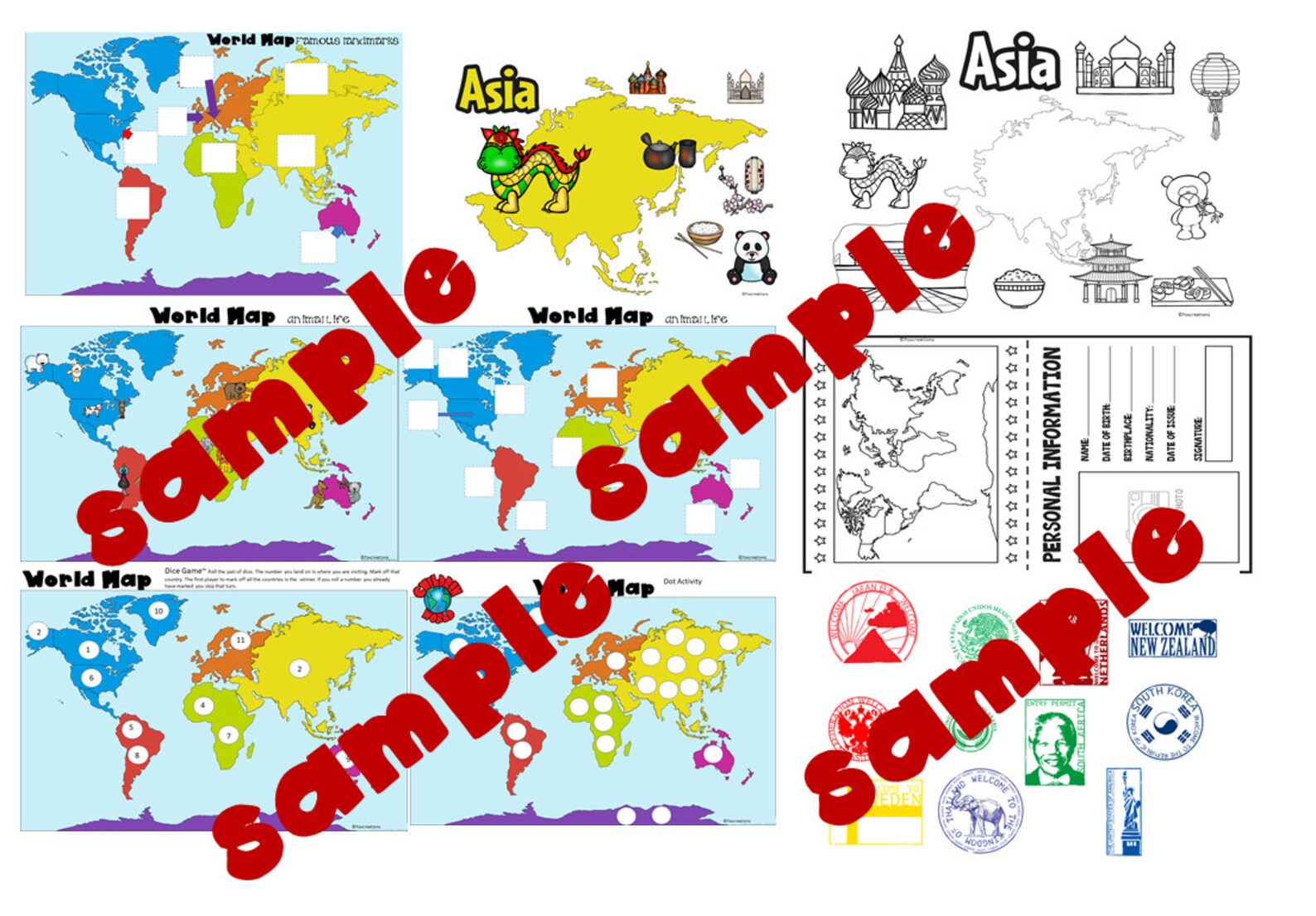 Early Childhood Geography Activities/geography Puzzles/ Explore the ...