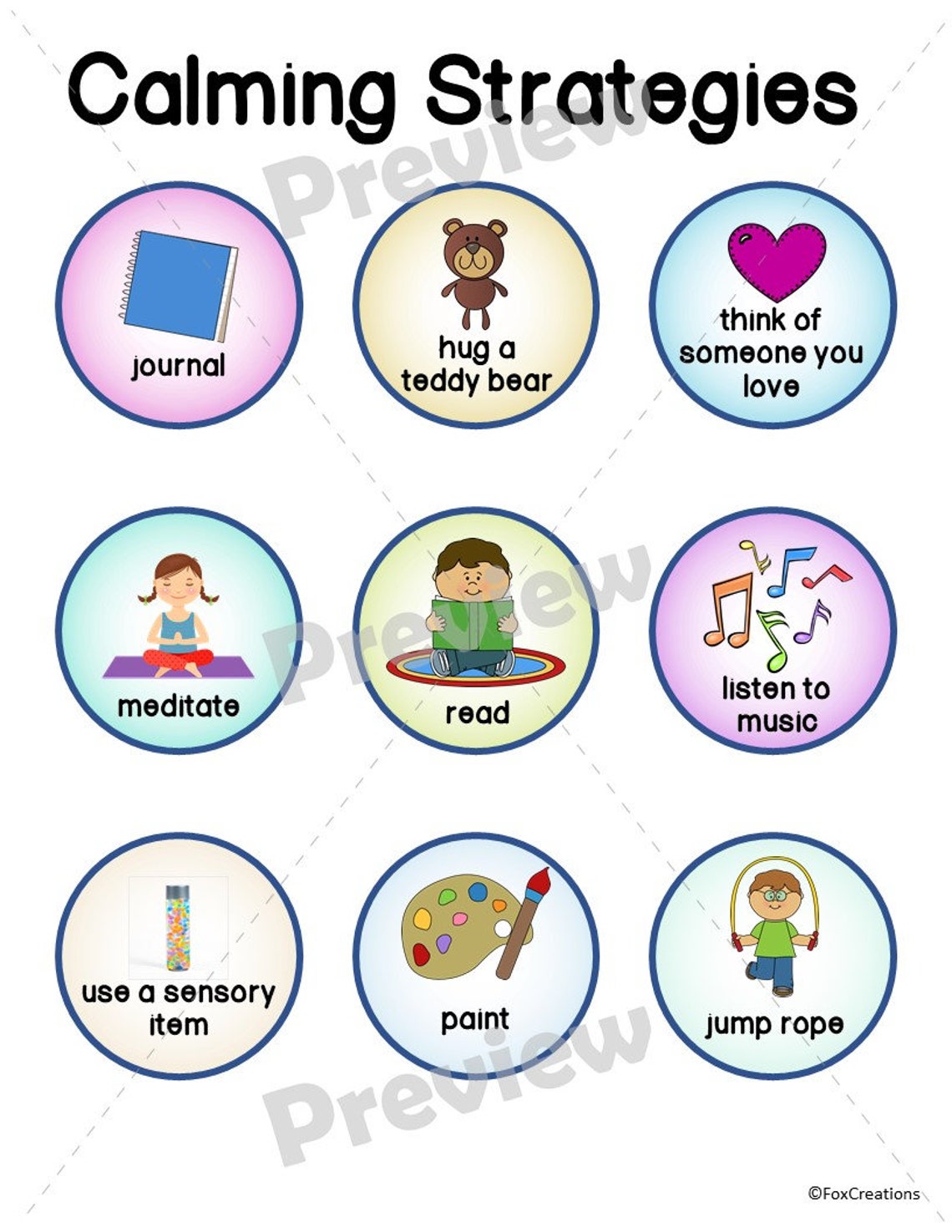 33 Calming Corner Bundle, SEL Classroom Posters, Social Emotional ...