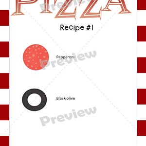 Build Your Own Pizza With Recipe Cards, Pretend Play, Dramatic Play ...